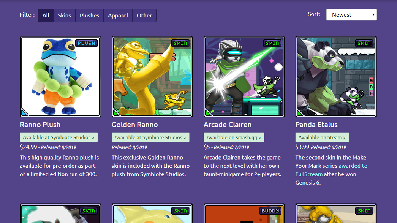 Store – Rivals of Aether